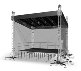 ProFlex Straight Shape Roof system, 390mm (15.35") Square Truss Constr ...